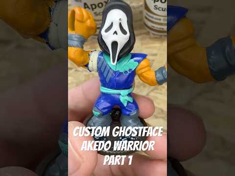 Custom Ghostface Akedo Warrior Part 1 Scream VS Halloween #akedowarriors #ghostface