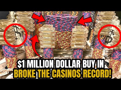 BROKE THE CASINO RECORD! $1,000,000.00 “BUY IN” FOR FREE Inside The High Stakes Coin Pusher JACKPOT!