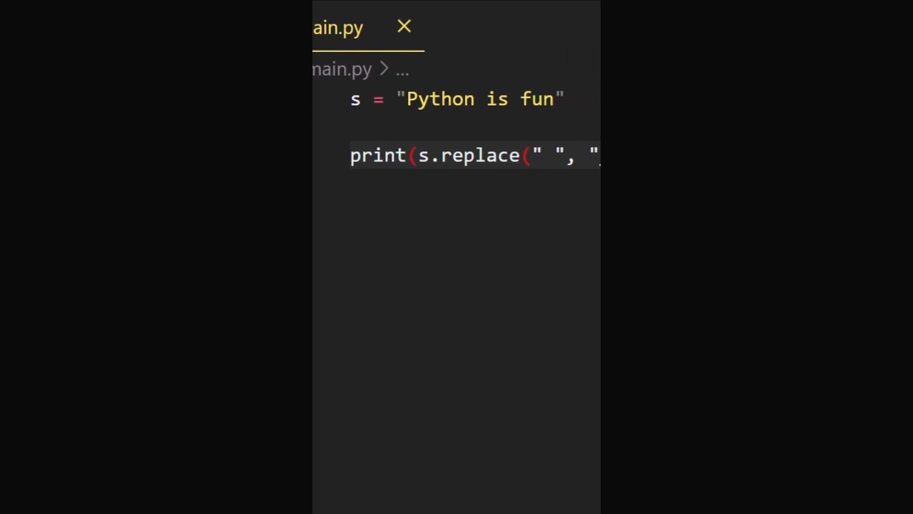Replace Spaces with Underscores in a Sentence in Python  #coding #python #programming