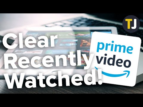 How to Edit or Clear Your Recently Watched on Amazon Prime Video!