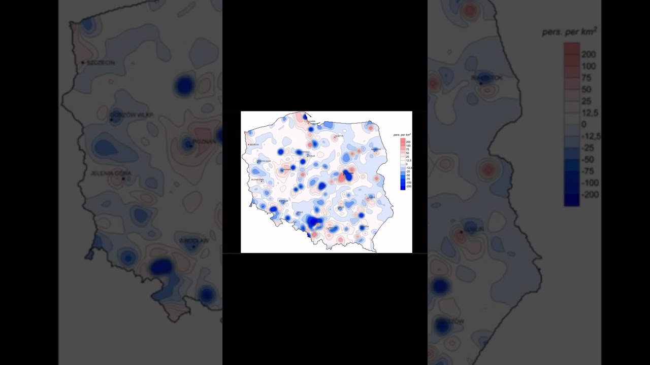 Population density of poland #geography #trending