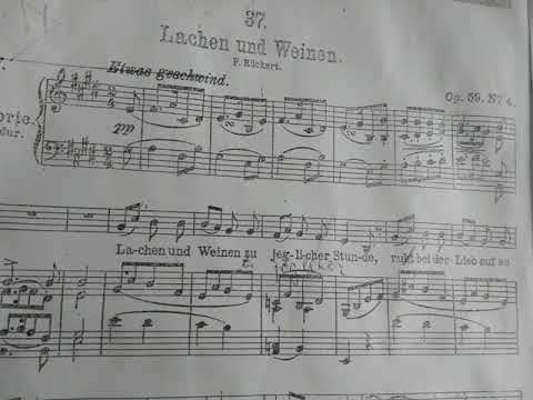 Lachen und Weinen-piano accompaniment