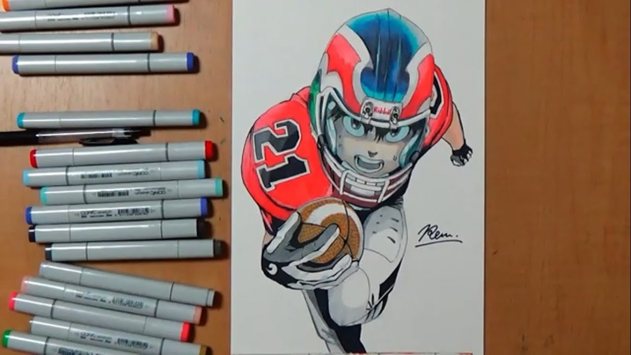 Anime Art of Sena Kobayakawa from Eyeshield 21