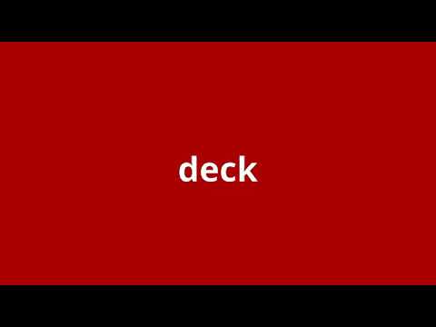 what is the meaning of deck