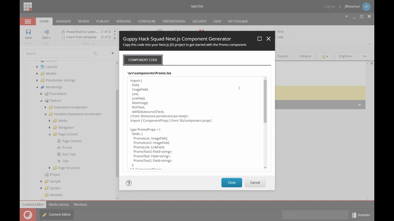 Next.js Component Generator - Sitecore Hackathon 2024 - Guppy Hack Squad