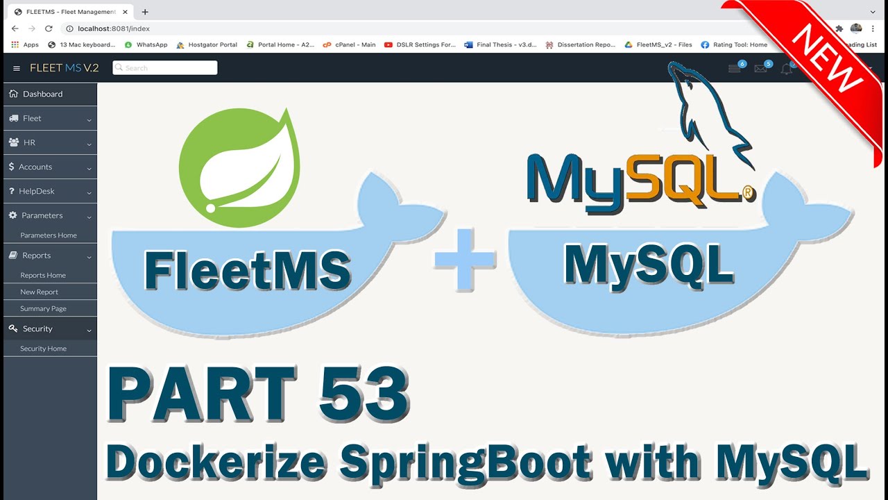 Part 53 - Dockerize FleetMS (SpringBoot) With MySQL Database