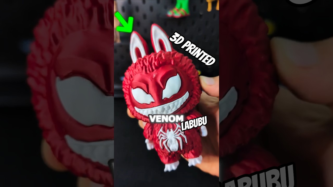 3D Printed Venom Labubu Leader #howto