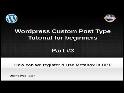 Learn Wordpress Custom Post Type Tutorial for beginners from scratch Part 3 | CPT Metabox - Mind ...