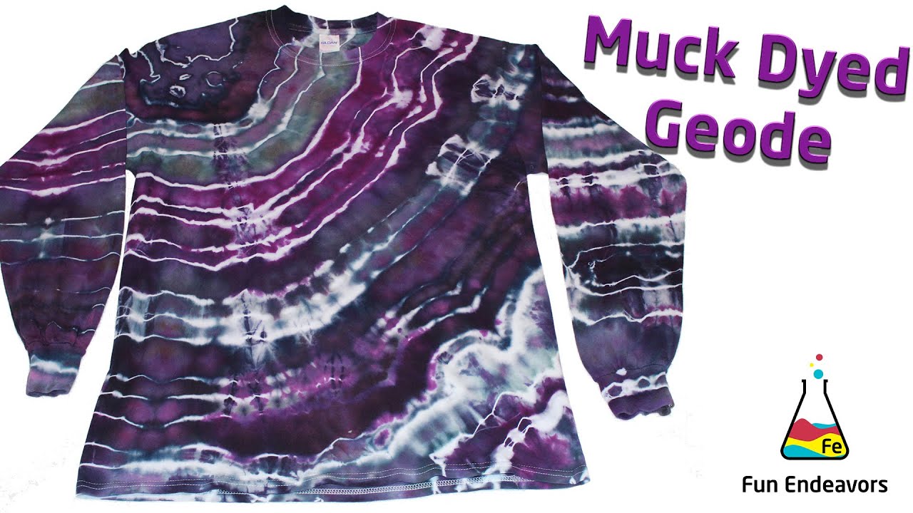 Tie Dye Designs:  Mucky Purple Geode [Ice Dye] Tie Dye Shirt