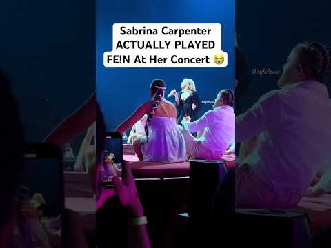 Sabrina Carpenter ACTUALLY PLAYED FEIN At Her Concert #shorts
