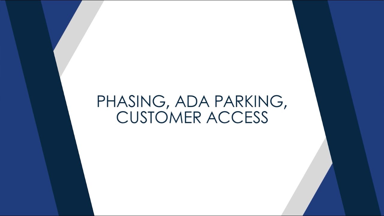 Pavement_Phasing, ADA Parking and Customer Access
