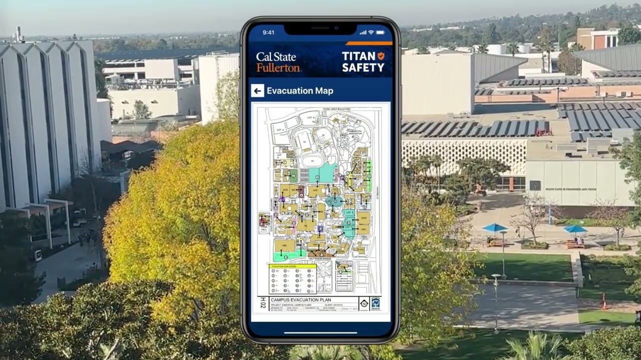Titan Safety App: Campus Maps