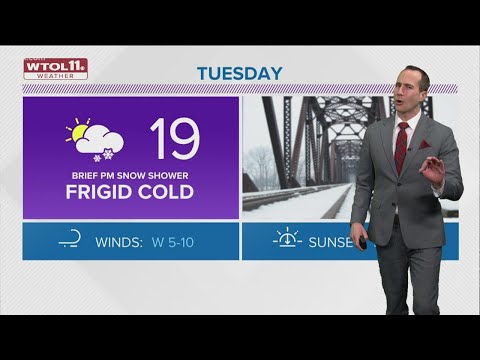 Monday Alert Day snow tapers to flurries, roads remain hazardous | WTOL 11 Weather - 1/24, 6 p.m.