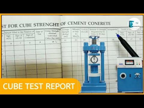 How to fill Cube Test Register at site | Compressive strength test Report Format for site engineer