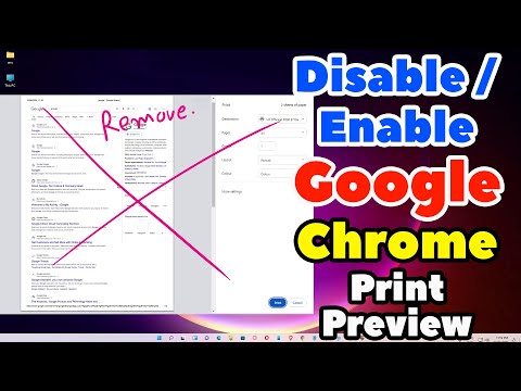 How to Disable or Enable Google Chrome Print Preview in Any Windows PC or Laptop