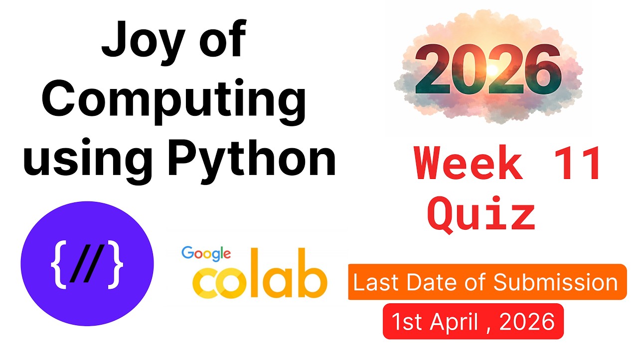 NPTEL Joy of Computing Using Python – Week 11 Quiz Answers 2026 (Proof Included)