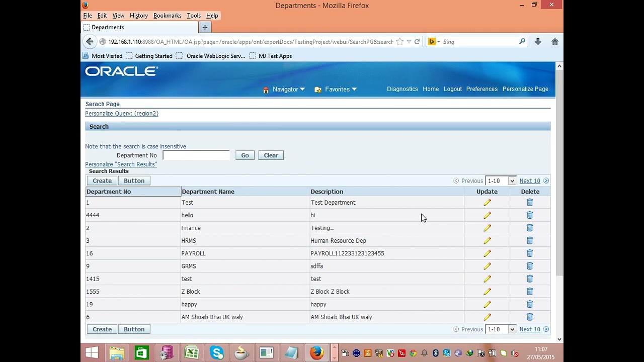 Oracle Application Framework (OAF) Tutorial 6