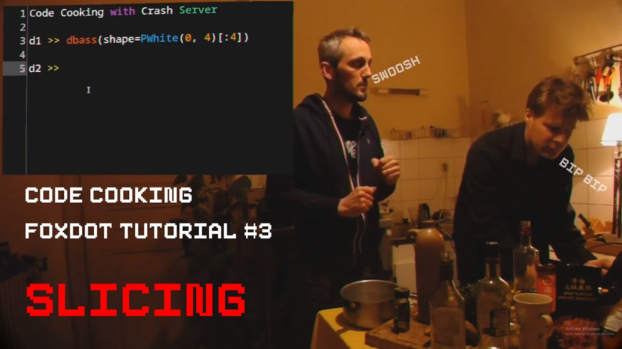 Code Cooking with CrashServer #3 - livecoding with Foxdot : Slicing