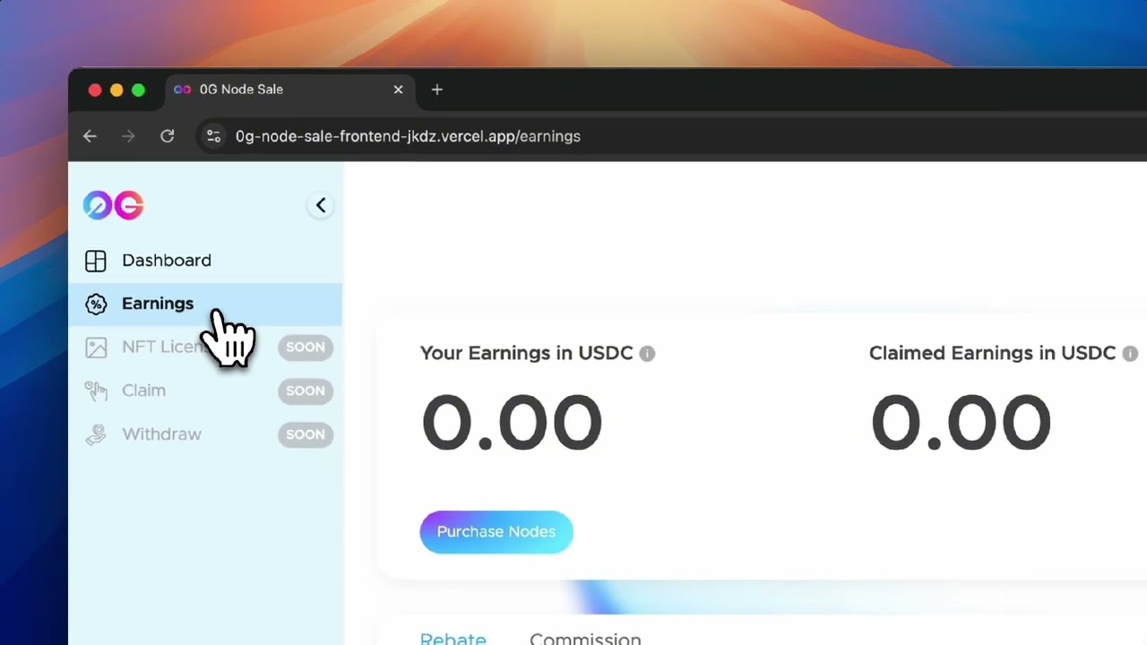 The 0G Foundation AI Alignment Node Sale Operations Portal