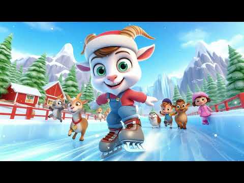 The Ice Skating Goat – Slip and Slide!