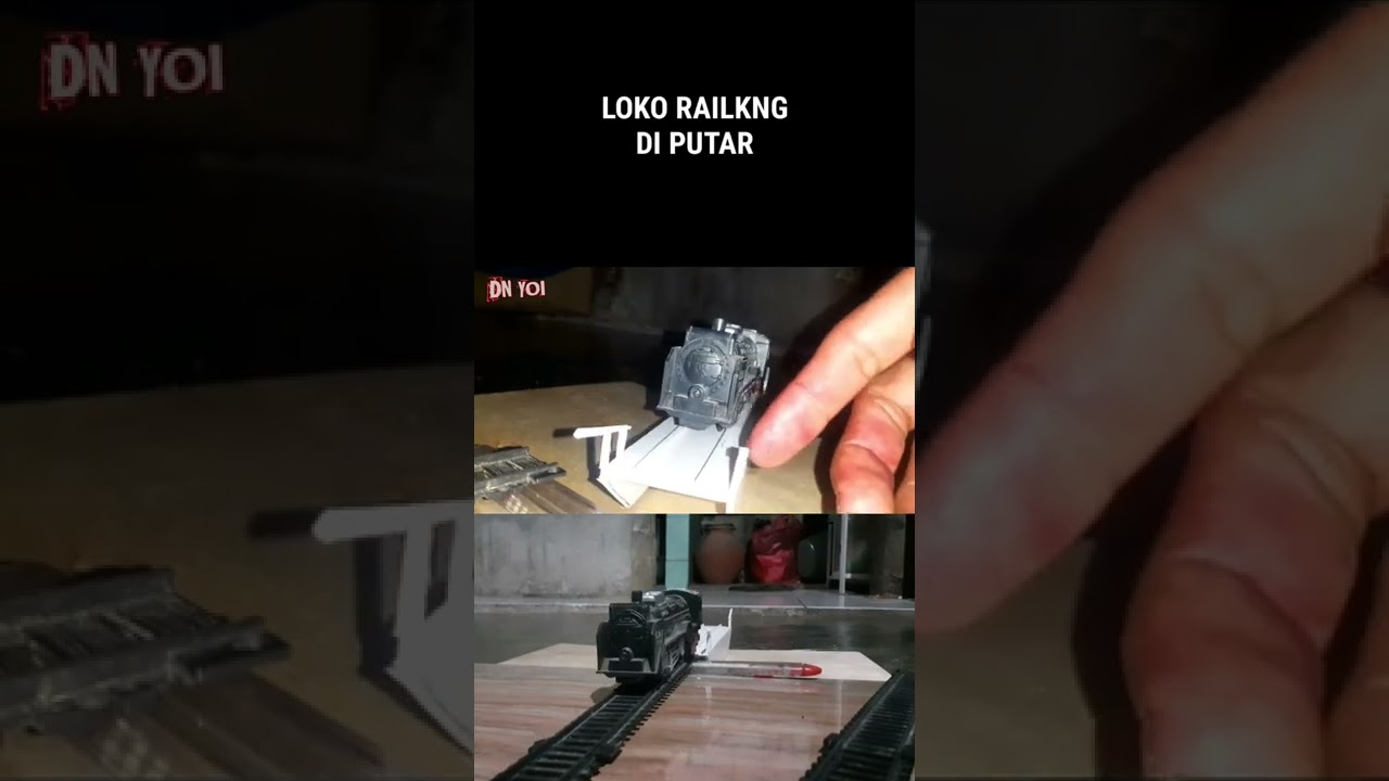 WOW ‼LOKOMOTIF KERETA RAILKING DI PUTAR DI TURNTABLE