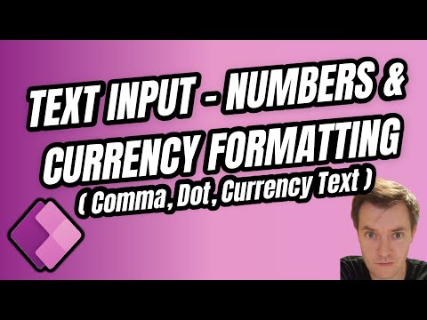 Power Apps -Text Input Numbers Formatting - comma, dot, currency code WITHOUT using additional label