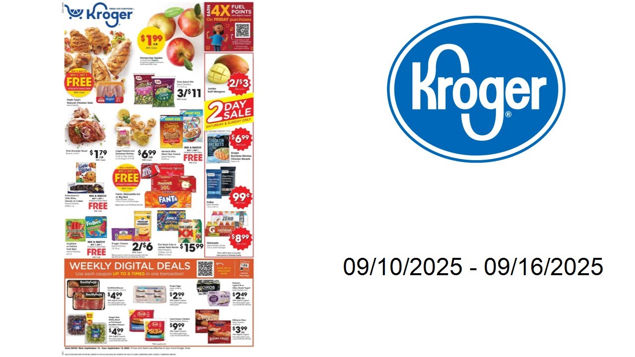 Kroger Weekly Ad - 09/10/2025 - 09/16/2025
