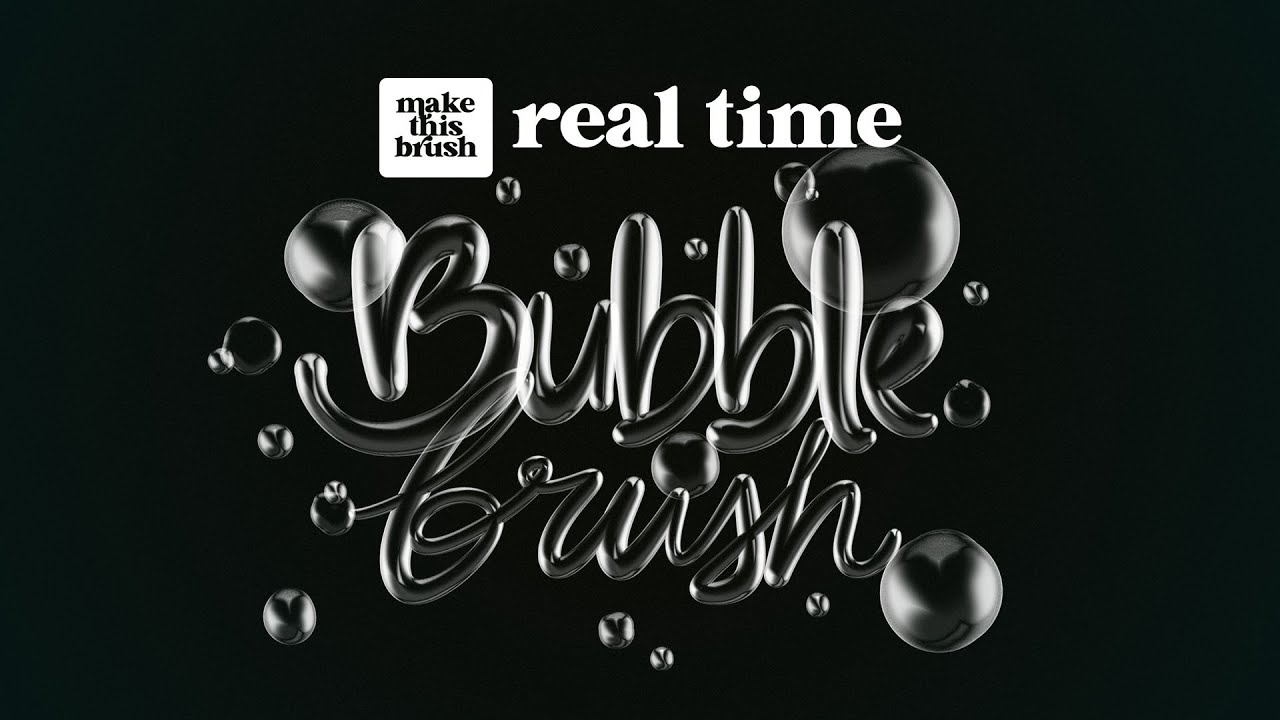 Create Bubble Brush in Real Time in PROCREATE