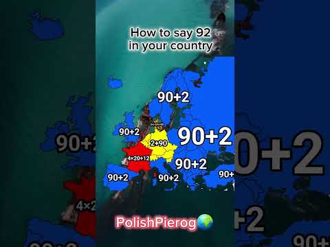 How to say 92 in your country? #geography #europe
