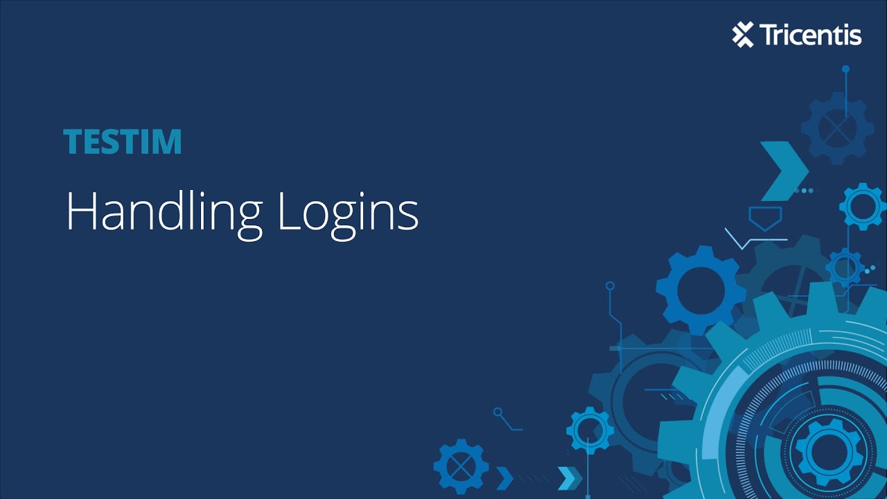 Testim: Handling Logins