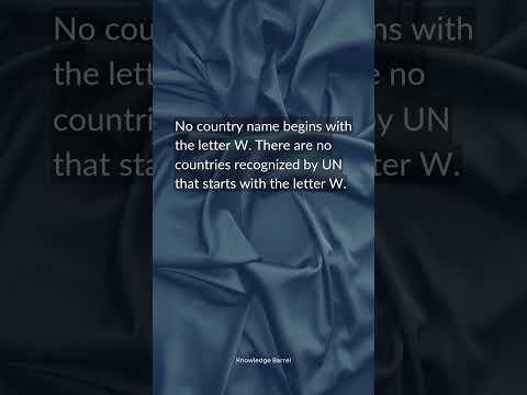 Country name with W