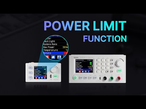 Power limit function of RD power supply and RK power supply RD6024 RK6006 RD6018 RD6012