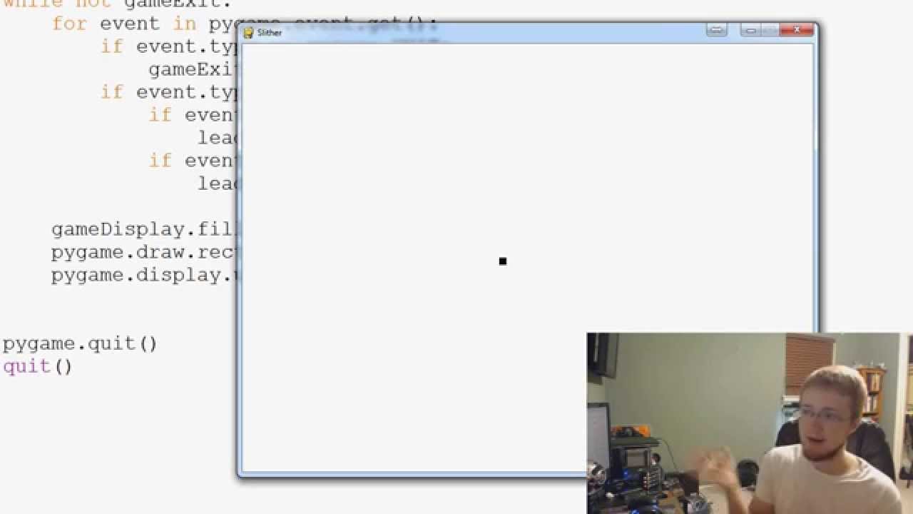 Pygame (Python Game Development) Tutorial - 7 - Moving Rectangle