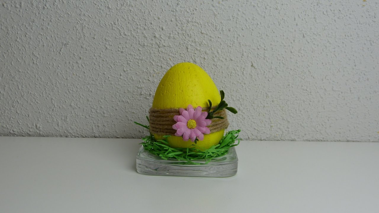 DIY Easter Styrofoam egg #1. Easter decorations.