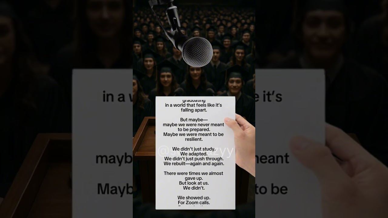 practice giving a speech at Graduation 🎓#practice #speech #graduation #speakenglish