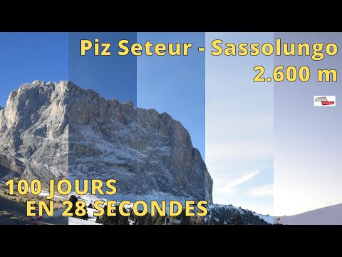 Dolomites Val Gardena / Gröden - Wolkenstein ⏩ Timelapse 100 days