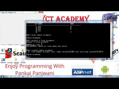 Learn Oracle in Hindi By Pankaj Panjwani 10 | primary key constraint ...