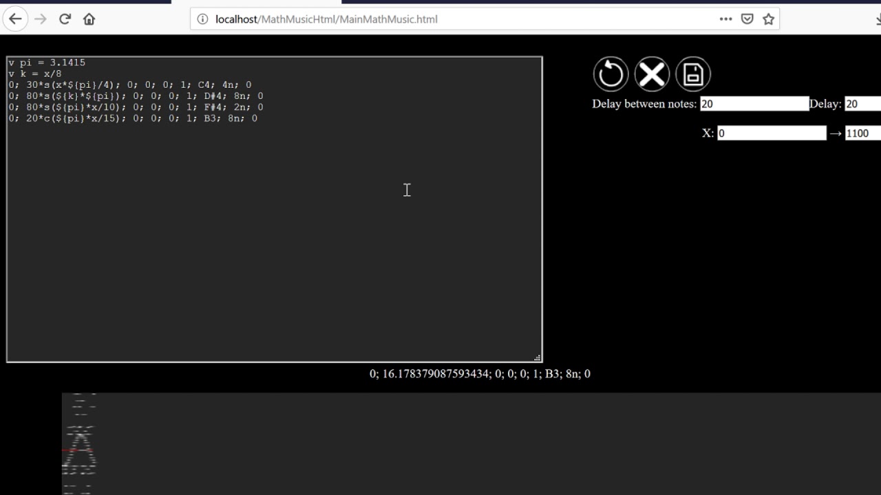 Live Coding Math Music Generator