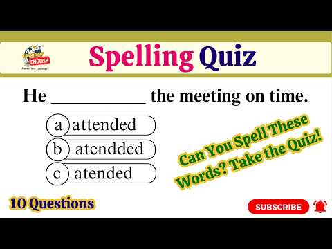 Quick Spelling Quiz: Test Your Skills in Minutes!