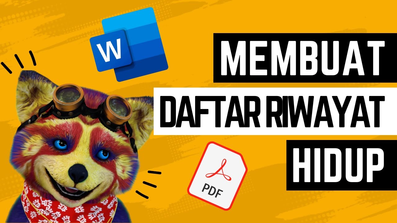 8. Membuat Daftar Riwayat Hidup dan di PDF