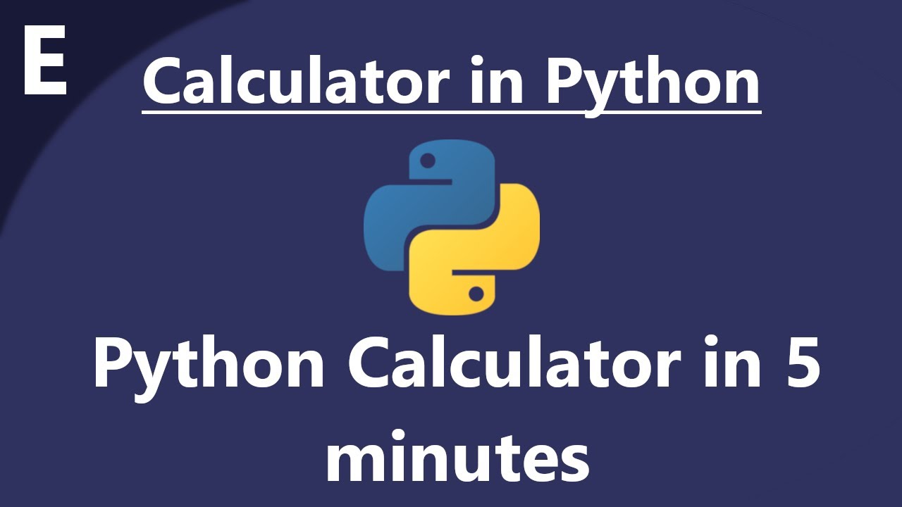 Building a Basic Calculator | Python | Tutorial | enzz