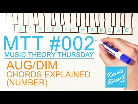 Augmented + / Diminished o Chords Explained (Number) - MTT #002 (Music Theory Thursday)