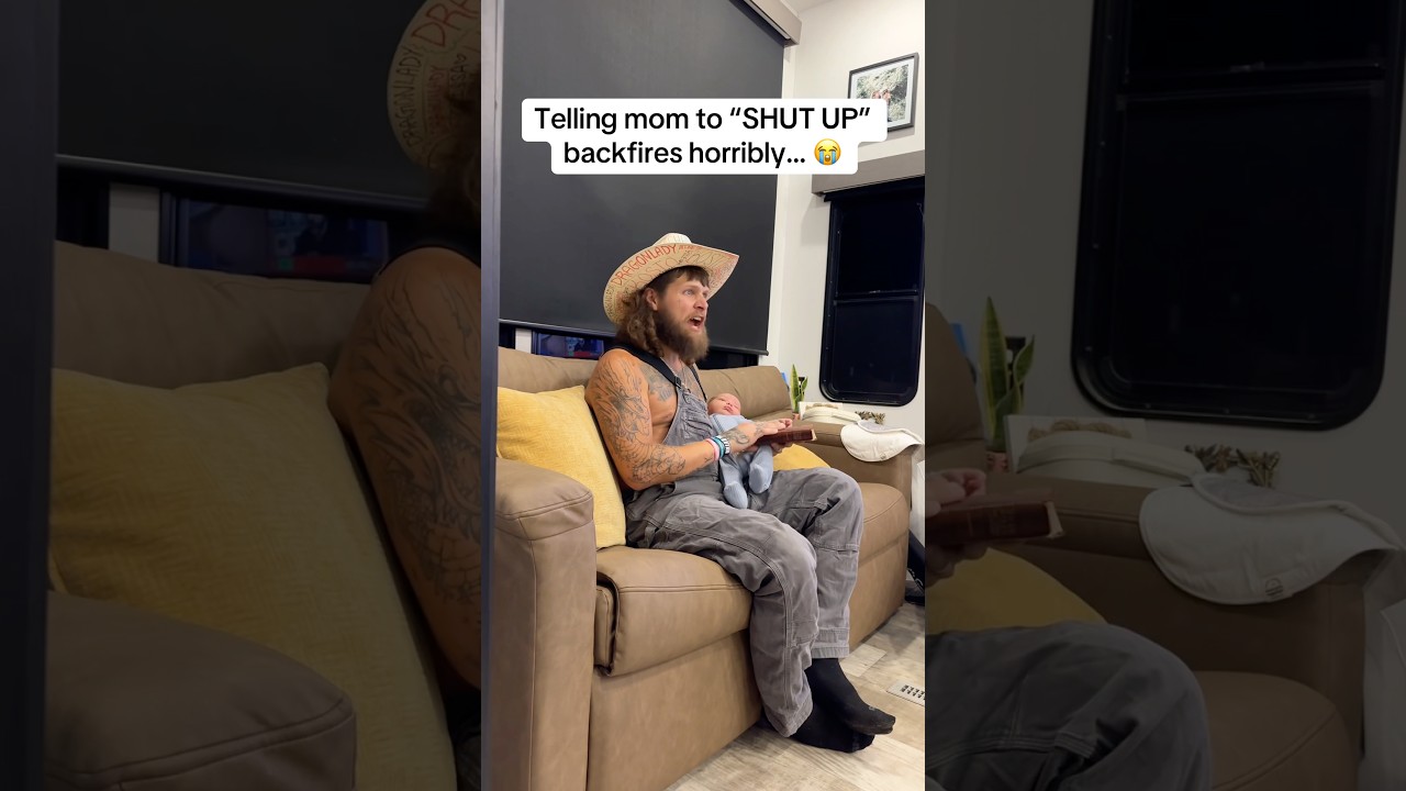 “Shut up mom” prank on dad 🤣 😭 #mom #dad #kids #funny #prank pranks lol lmao family fun trend