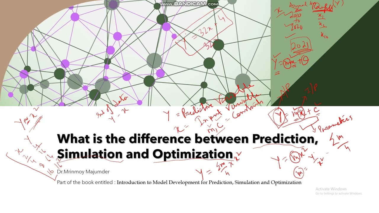 Difference between Prediction Simulation and Optimization