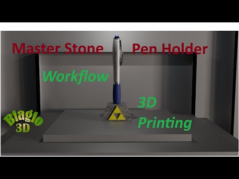 🗡️ Zelda. Master sword stone. Pen stand・Free STL File for 3D printing・Cults