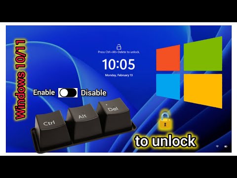How to Enable or Disable CTRL+Alt+Del Secure Logon in Windows 11/10 | how to enable alt ctrl delete