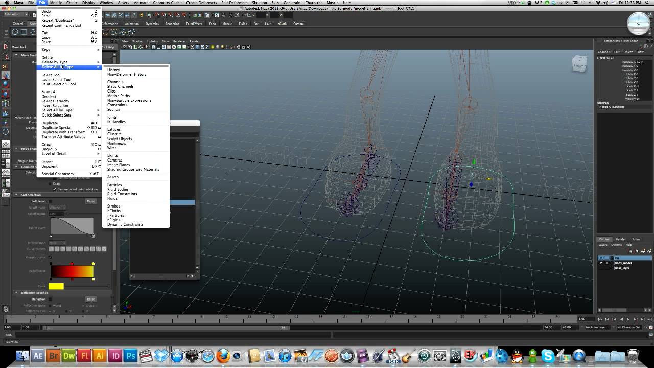 7/11 3D Maya Rigging Tutorial  Foot Controls