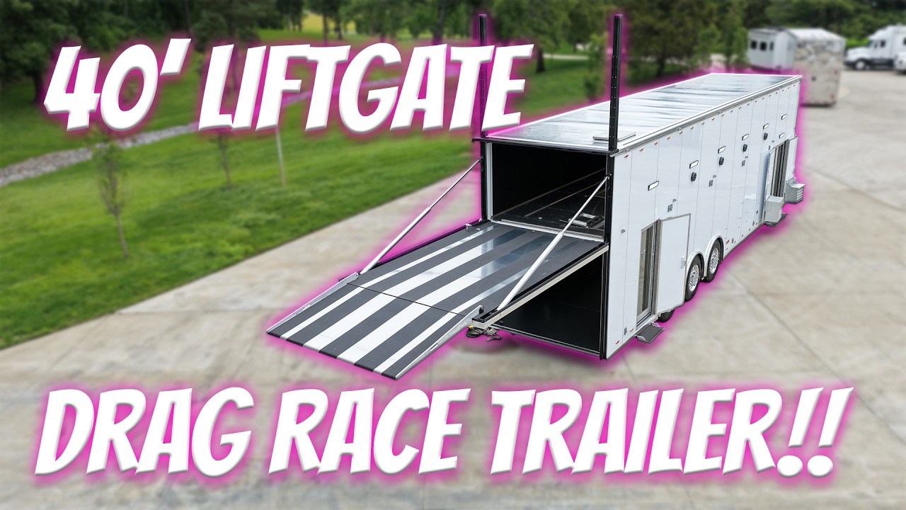 THE ULTIMATE DRAG RACE TRAILER | 2027 Wildside 40’ Liftgate Trailer w/Hydraulic Tilt LOADED!