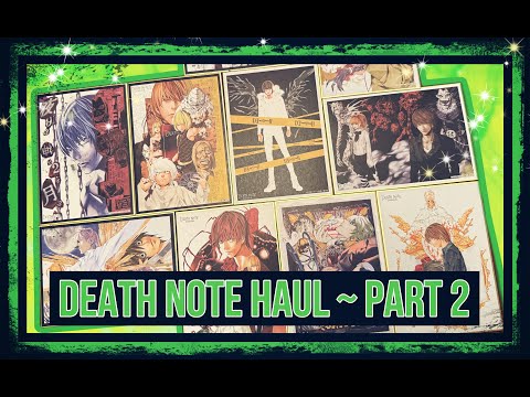 Posters from DEATH NOTE 20th Year ANNIVERSARY!