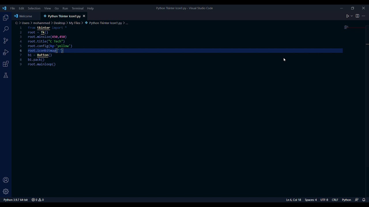 How To Change Python tkinter icon